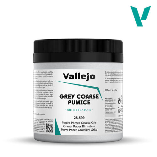 NEW! Vallejo 28599 Artist Textures Grey Pumice Coarse