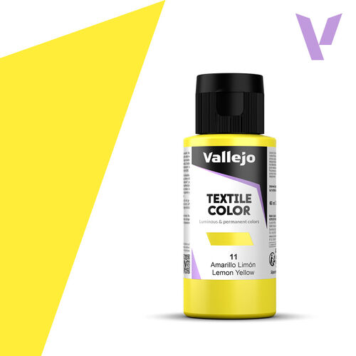 NEW! Vallejo 40011 11 Textile Color - Lemon Yellow