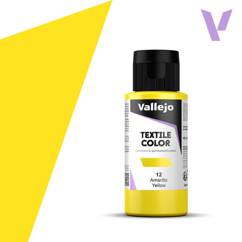NEW! Vallejo 40012 12 Textile Color - Yellow