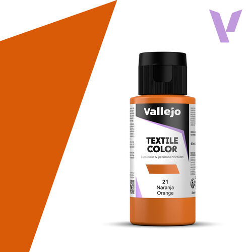 NEW! Vallejo 40021 21 Textile Color - Orange