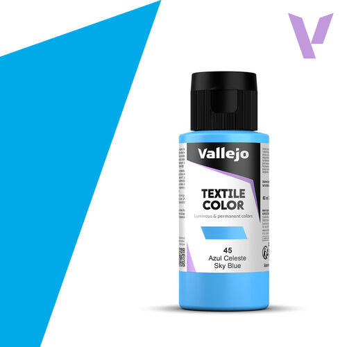 NEW! Vallejo 40045 45 Textile Color - Sky Blue