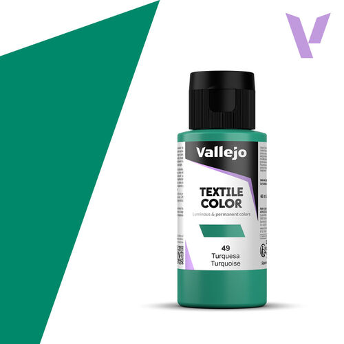 NEW! Vallejo 40049 49 Textile Color - Turquoise