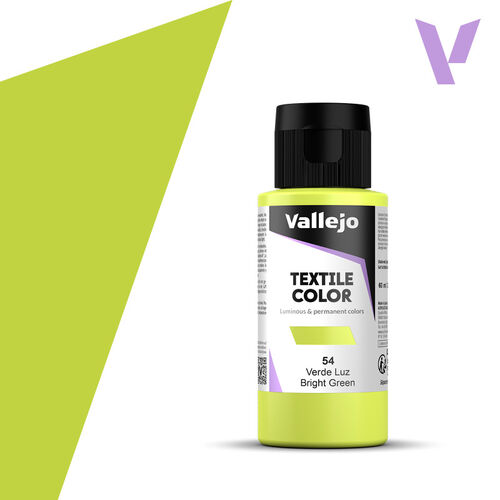 NEW! Vallejo 40054 54 Textile Color - Bright Green
