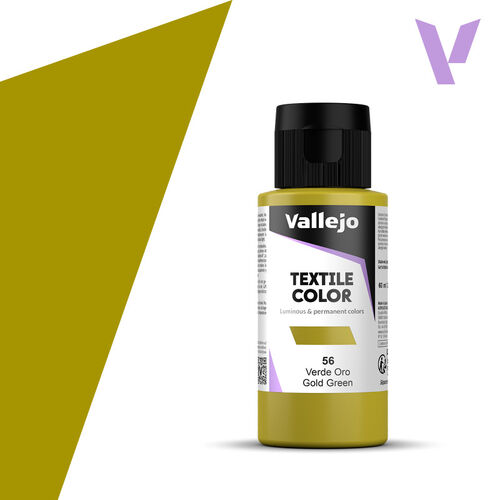 NEW! Vallejo 40056 56 Textile Color - Gold Green