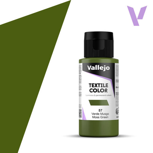 NEW! Vallejo 40057 57 Textile Color - Moss Green