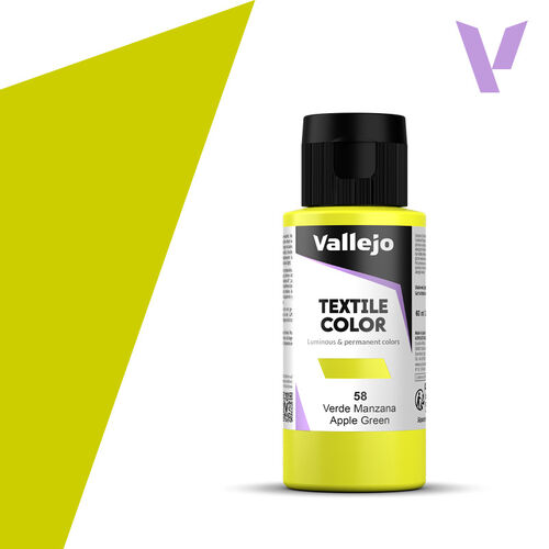 NEW! Vallejo 40058 58 Textile Color - Apple Green