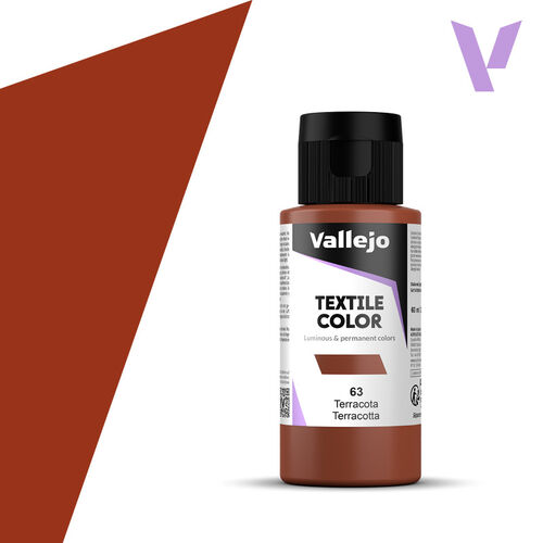 NEW! Vallejo 40063 63 Textile Color - Terracotta