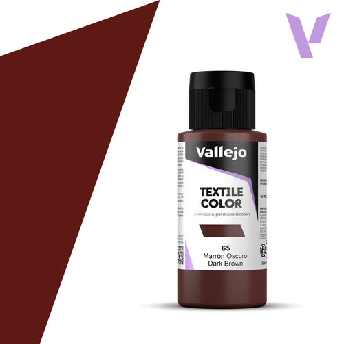 NEW! Vallejo 40065 65 Textile Color - Dark Brown