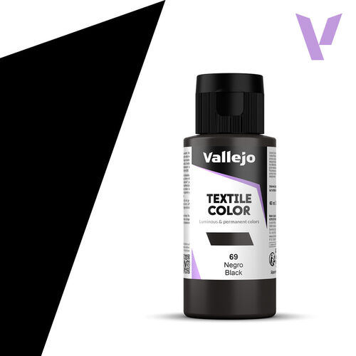 NEW! Vallejo 40069 69 Textile Color - Black