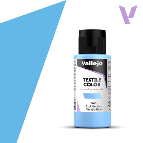 NEW! Vallejo 40545 545 Textile Color - Metallic Blue