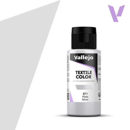 NEW! Vallejo 40571 571 Textile Color - Silver