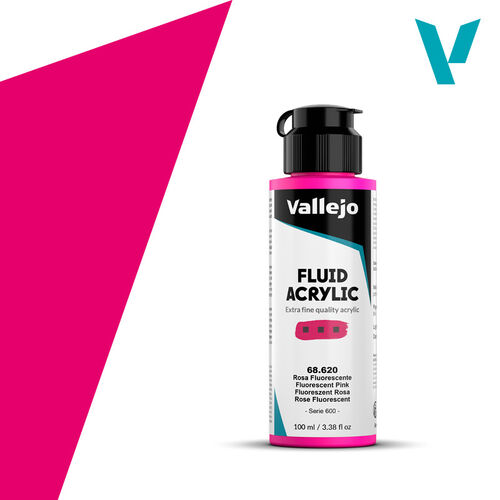 NEW! Vallejo 68620 Fluid Acrylic - Fluorescent Pink