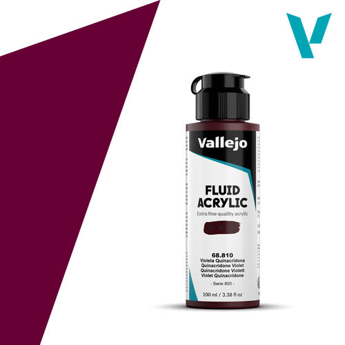NEW! Vallejo 68810 Fluid Acrylic - Quinacridone Violet
