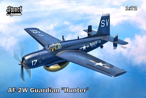 NEW! Sword 72162 Grumman AF-2W Guardian 'Hunter'