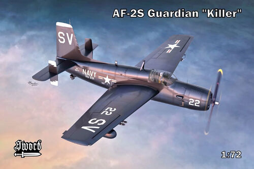 NEW! Sword 72163 Grumman AF-2S Guardian 'Killer'