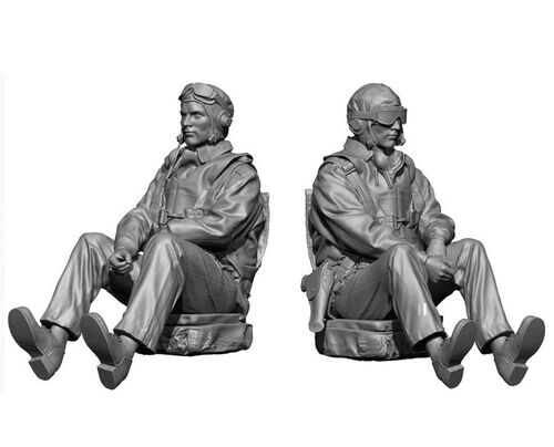 NEW! Legend LF0149 US WW2 Navy Pilot I with 2 Heads (1 Figure / 3D-Printed)