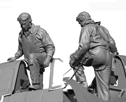 NEW! Legend LF0147 US WW2 Navy Pilot - Boarding (1 Figure / 3D-Printed)
