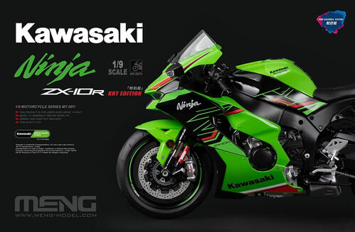 NEW! Meng Model MT007t Kawasaki Ninja ZX-10R KRT Edition (Pre-Colored Edition)