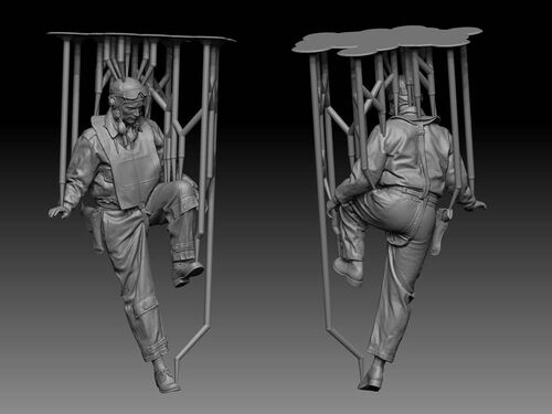 NEW! Legend LF3230 US WW2 Navy Pilot Boarding (1 Figure / 3D-Printed)