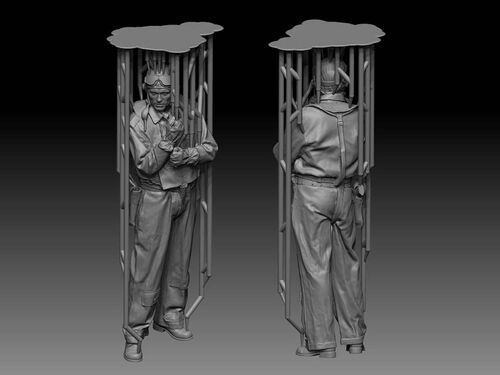 NEW! Legend LF3234 US WW2 Navy Pilot on Deck (1 Figure / 3D-Printed)