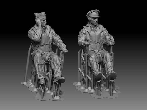 NEW! Legend LF4810 US WW2 Bomber Pilot & Co-pilot Set (2 Figures / 3D-Printed)