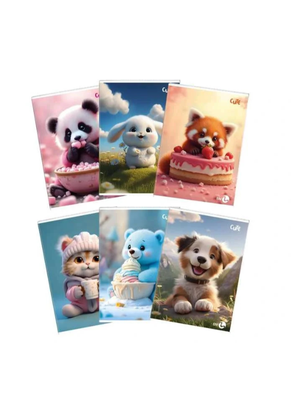 CUTE sveska A4 – linije