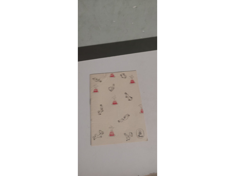 STARA REKLAMA SA RECEPTIMA ZA SAHER TORTU I OSTALE