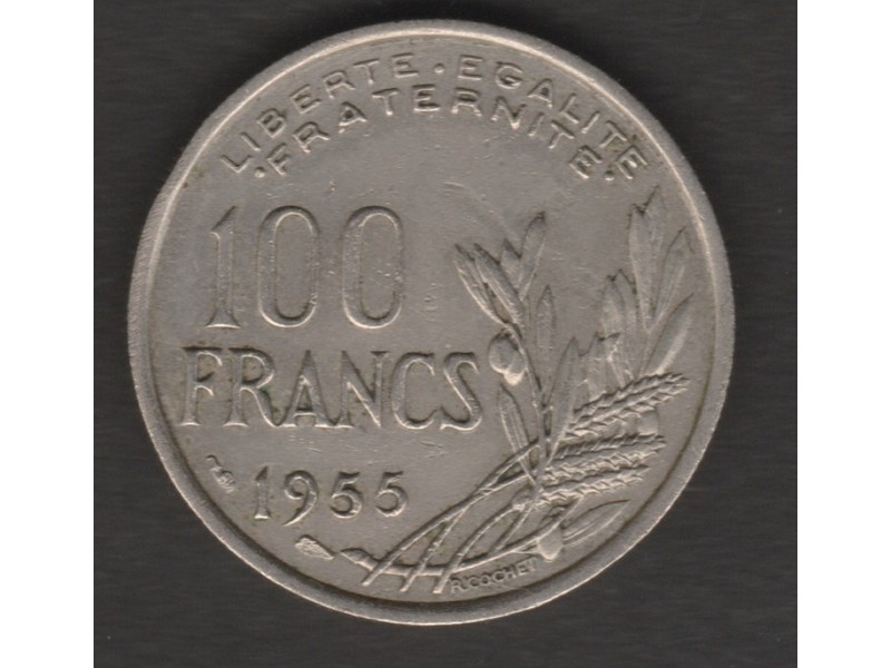 100 Francs, Franaka - 1955 - Francuska