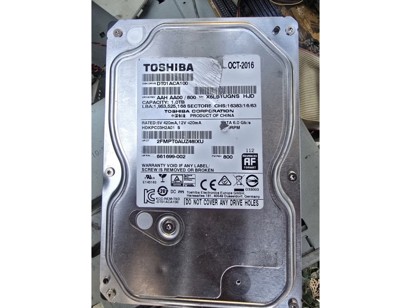 TOSHIBA HARDISK 1TB