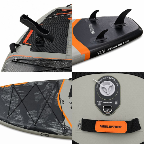 SUP daska MSEASFREE T-Rex XXXL Military