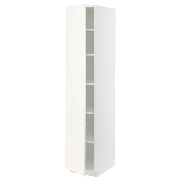 Visoki element s policama, bela/Vallstena bela, 40x60x200 cm