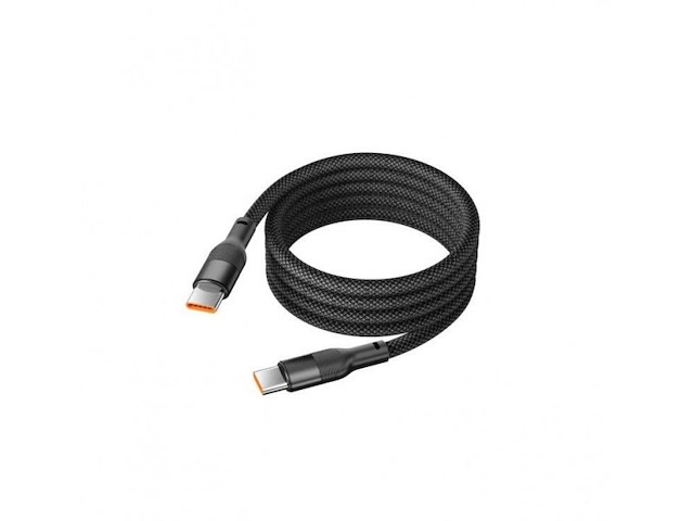 KSIX BCL060WAT02 KABL USB-C NA USB-C, 60W, MAGNETNI, Pleteni, 1M