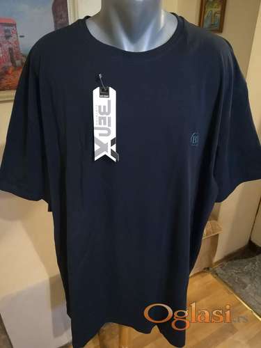 Nova muska pamucna majica Benx u velikom broju 7XL 8XL Teget Novo