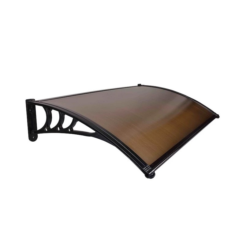 Nadstrešnica 150x100cm Crna Bronza 5mm Leksan 1527