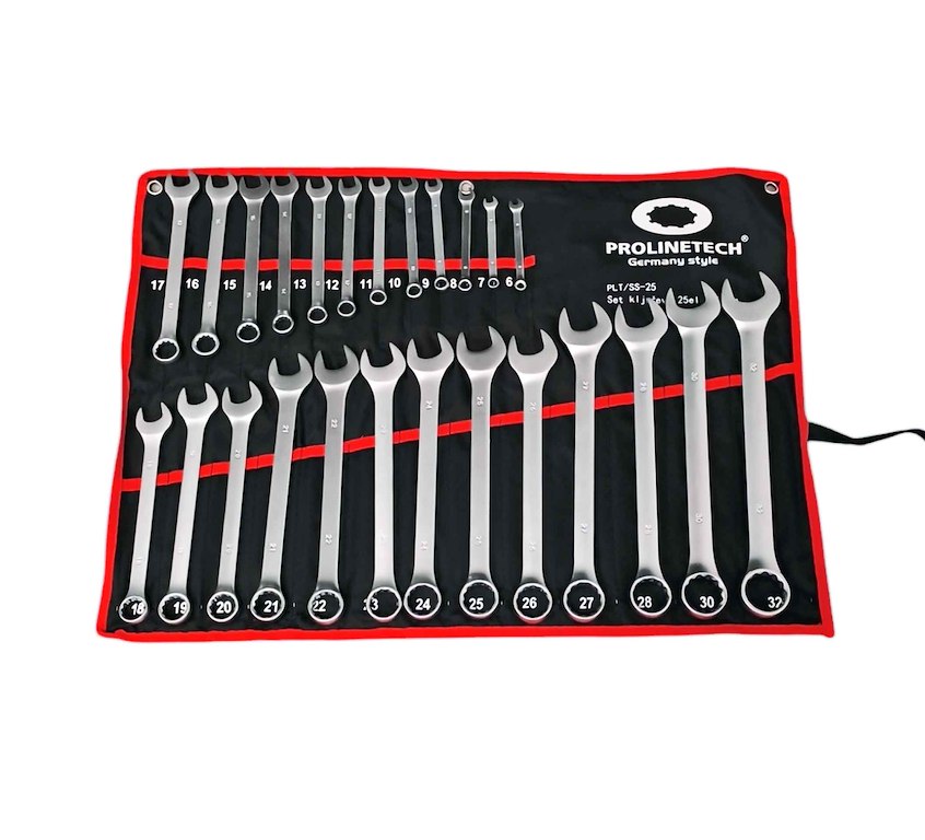 PROLINETECH Set 25 ključeva U Platnu 6-32mm PLT/SS-25