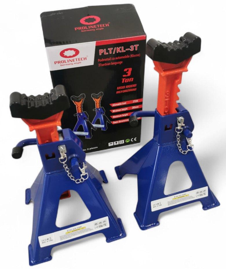 PROLINETECH Klocne 3T (PAR) podmetači za auto 3T PLT/KL-3T
