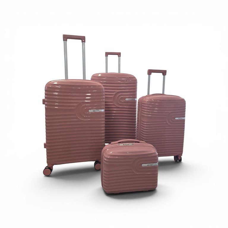 PROLINETECH Set putničkih kofera 4/1 PLT/KS-RGLD Rose Gold
