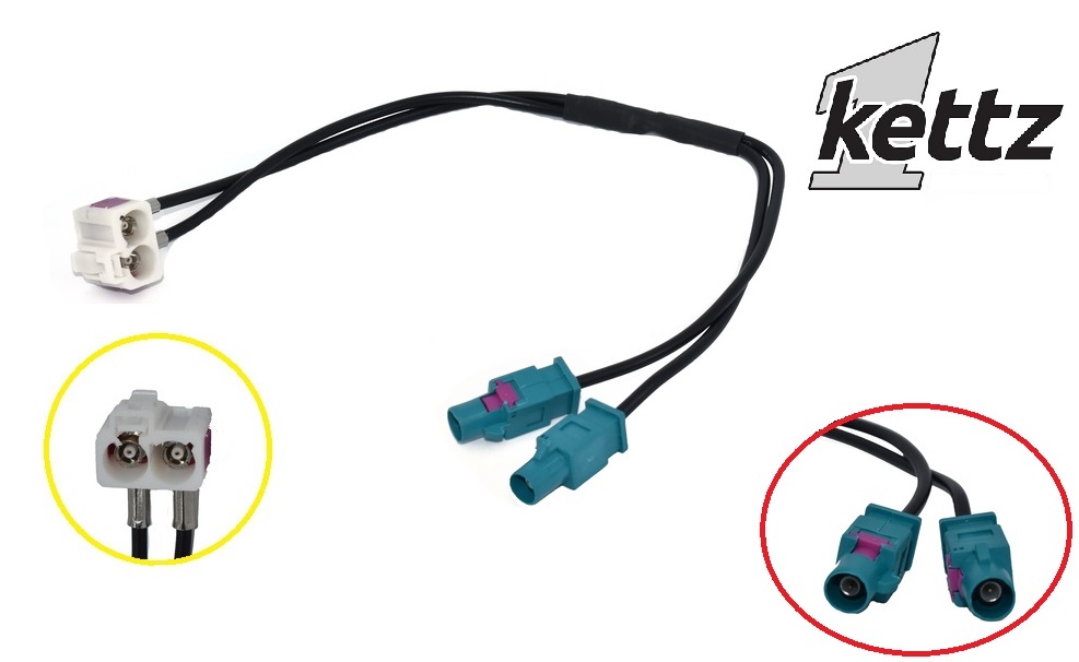 Antenski Adapter FAKRA2-FAKRA2 Kettz KT-AD31