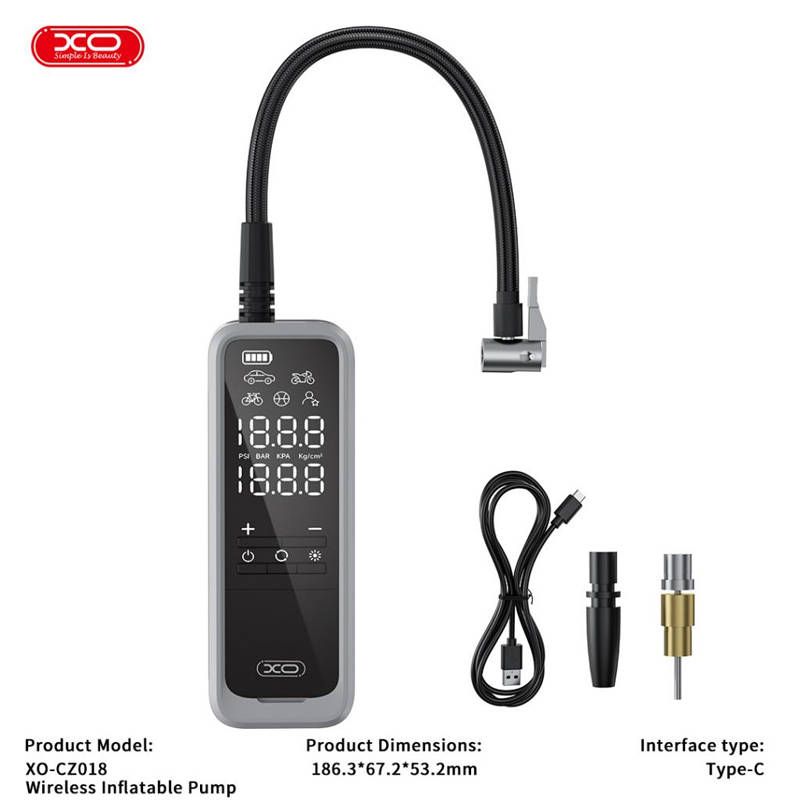 XO Bežični Auto Kompresor CZ018 5000mah 85W