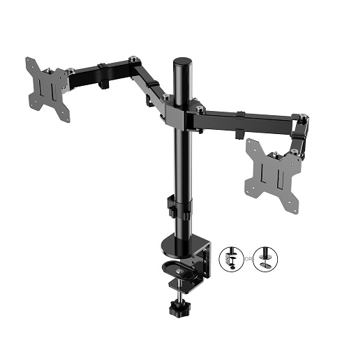 Nosač Za 2 Monitora Stoni 13"-27" Kettz NM-K233