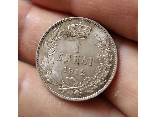 Kraljevina Srbija 1 dinar 1912. srebro (1,13)