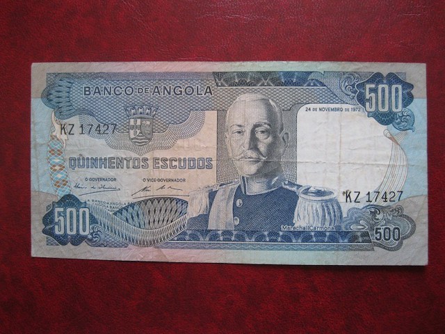 500 Escudos, 1972., Portugalska Angola