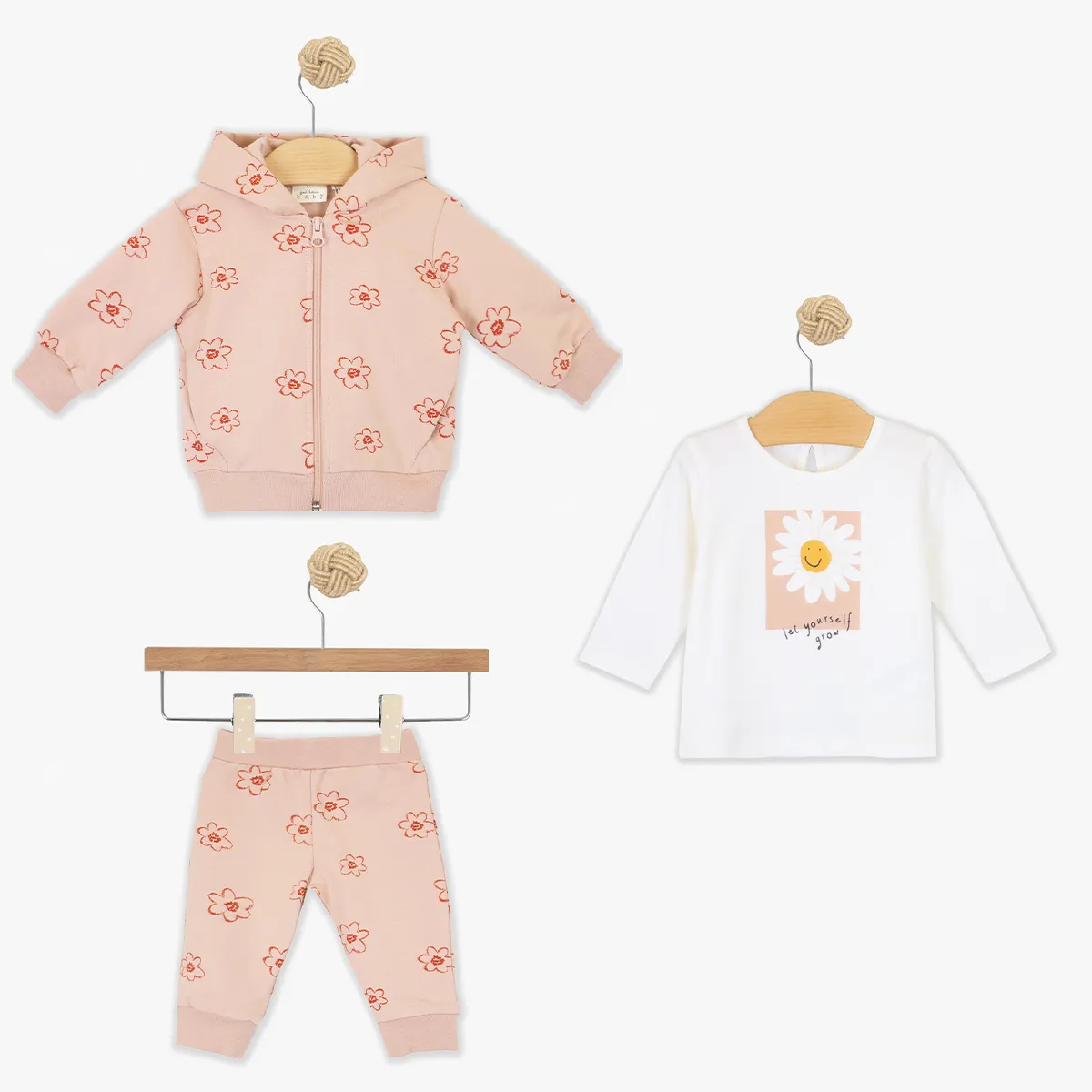 JUST KIDDIN BABY KOMPLET "WILDFLOWERS" 3/1, 62-98