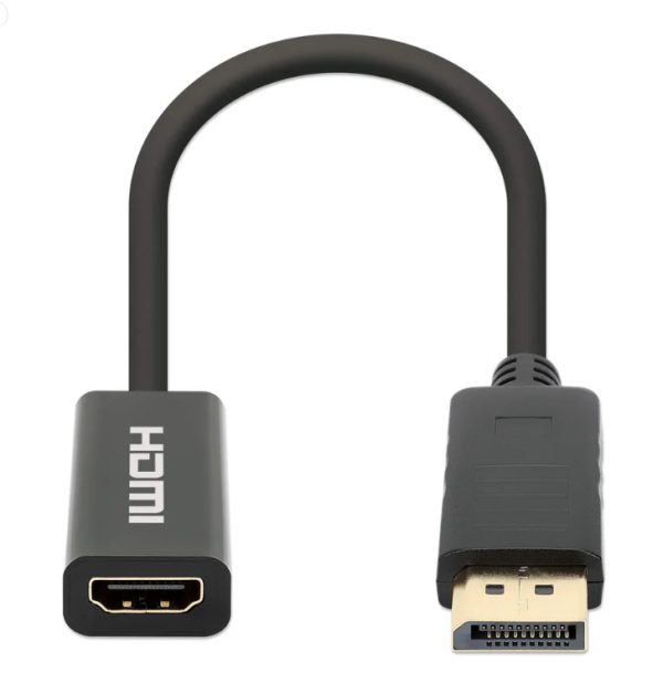 Adapter Manhattan 153713 Displayport - HDMI M/F 4K/60Hz