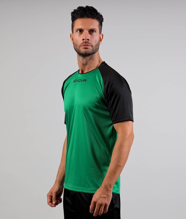 Dres SHIRT CAPO zelená-čierna S