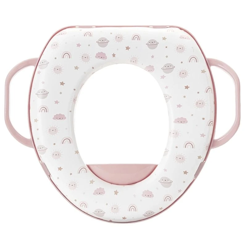 Lorelli Soft trening adapter za WC šolju, Plantes Pink