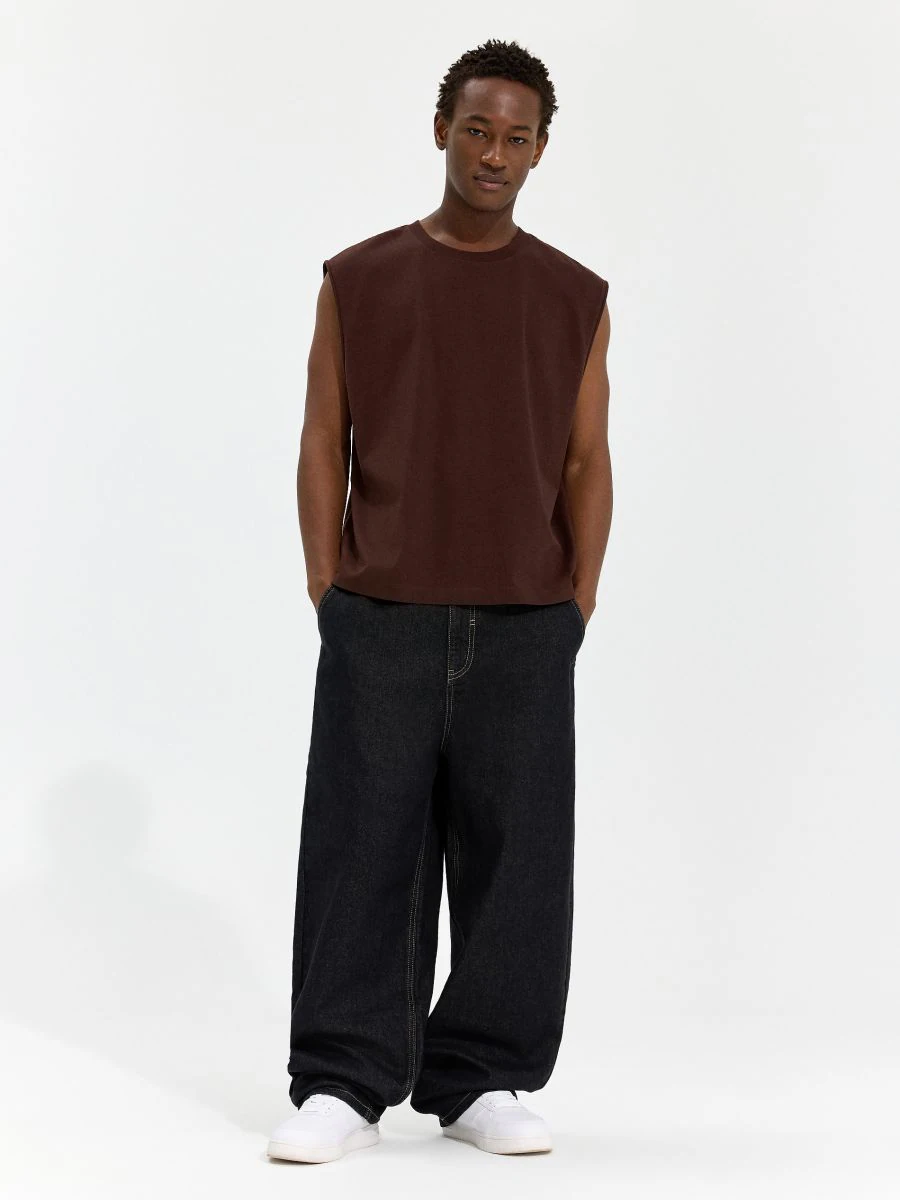Baggy fit farmerke