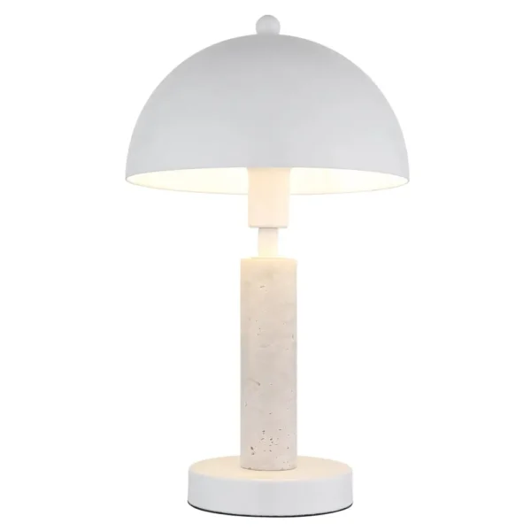 Globo Janie 24868W | Stona lampa | bela | E14