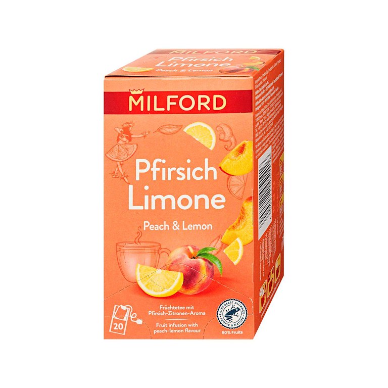 Milford čaj breskva limun 45g milford