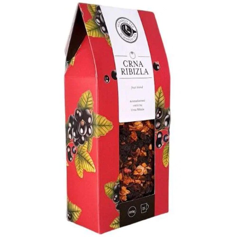 Schargo tea čaj krupno sečen crna ribizla 100g schargo tea